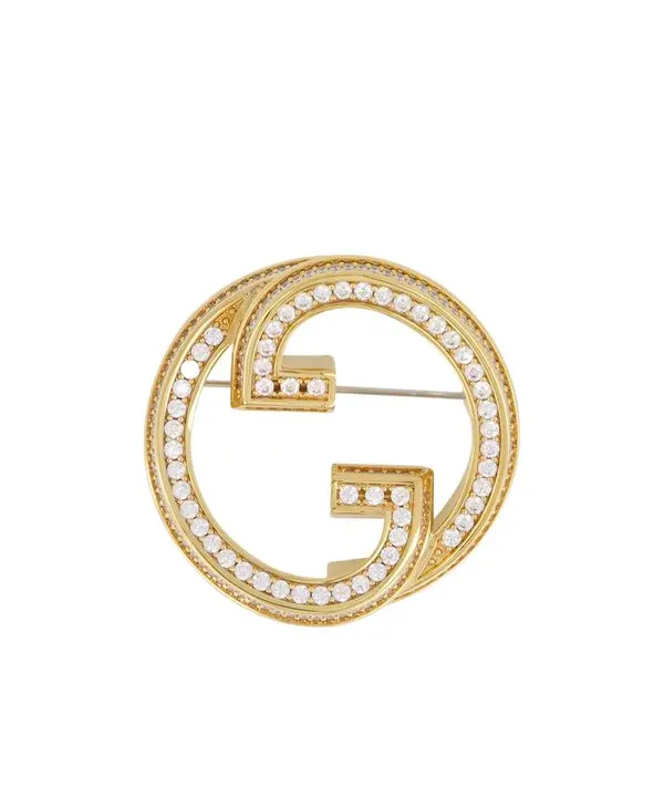 Gucci Blondie Crystal Brooch - Yellow