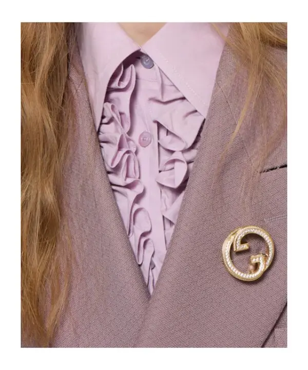 Gucci Blondie Crystal Brooch - Yellow