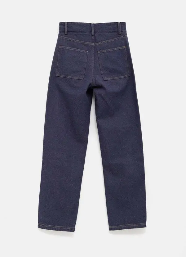 BASERANGE Contrasting Zip-fastening Jeans - Black