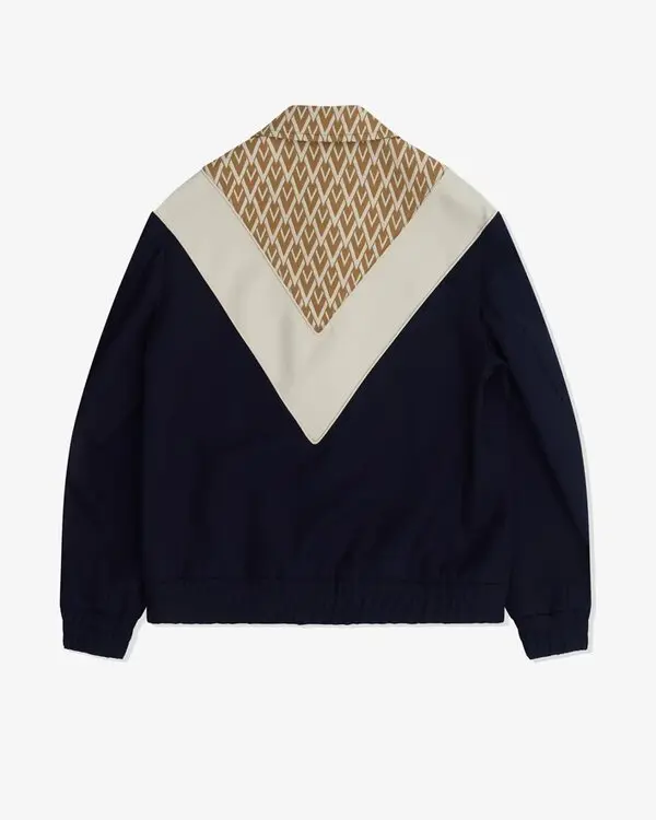 Valentino Garavani Vlogo Patch Zip-up Jacket - Blue