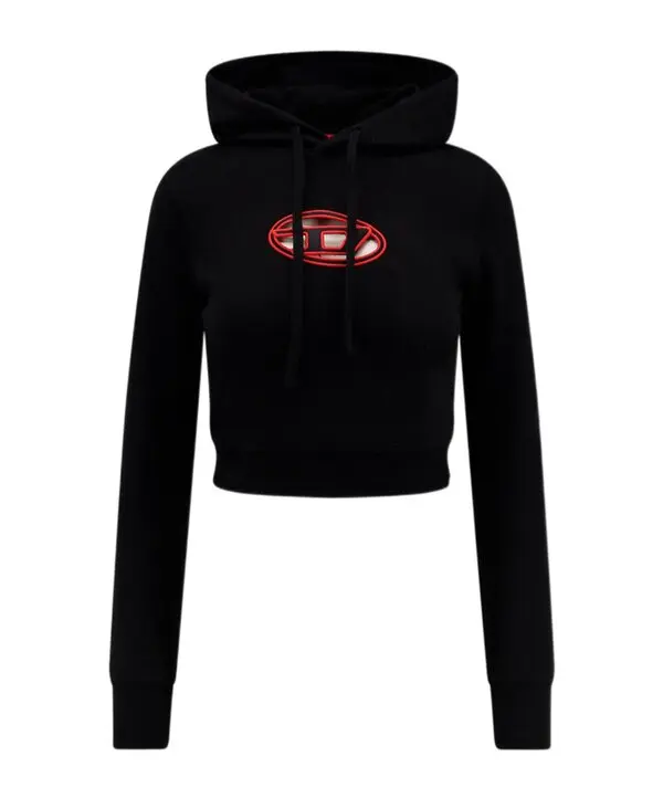 DIESEL® Cropped Long Sleeve Hoodie