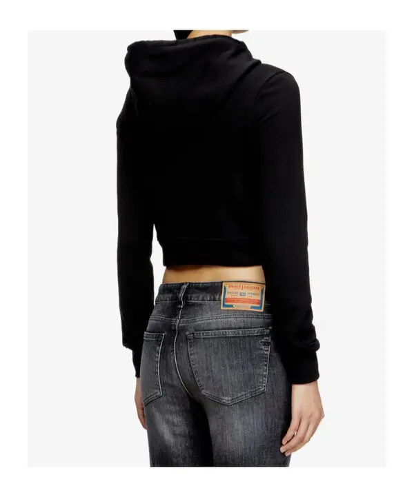 DIESEL® Cropped Long Sleeve Hoodie