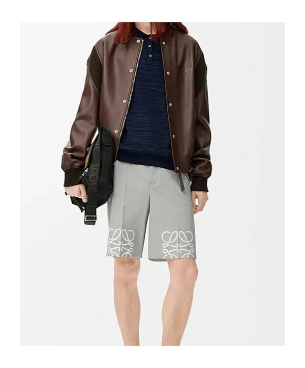 Loewe Striped Logo Polo Sweater - Black