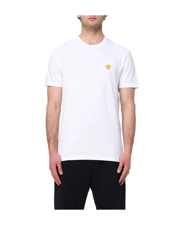 Versace Logo-embroidered Crewneck T-shirt