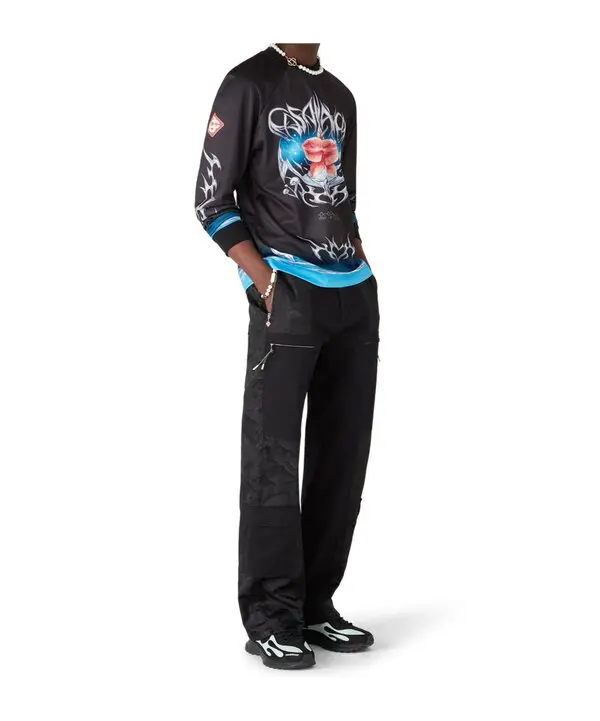 Casablanca Long-sleeved Graphic Print T-shirt