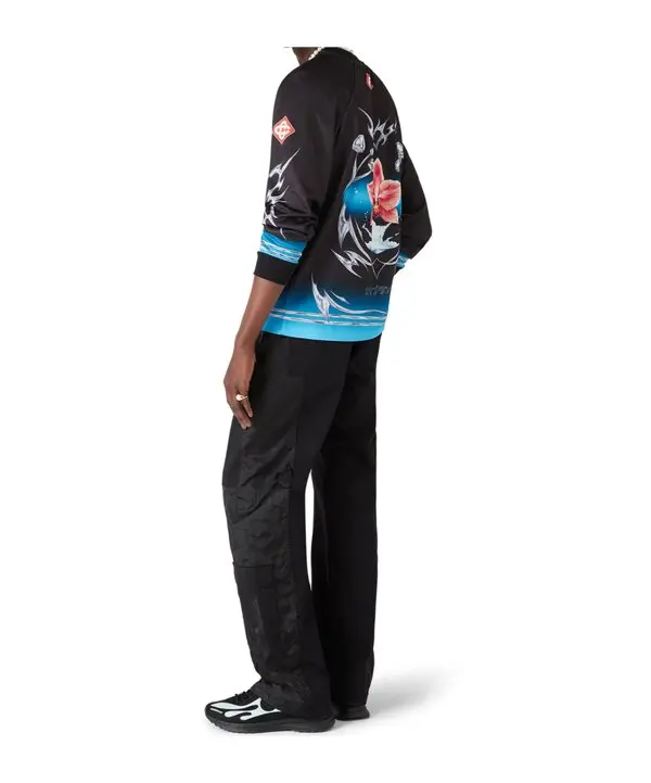 Casablanca Long-sleeved Graphic Print T-shirt