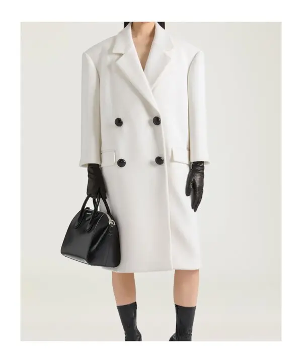 Givenchy Double Breasted Wool Coat