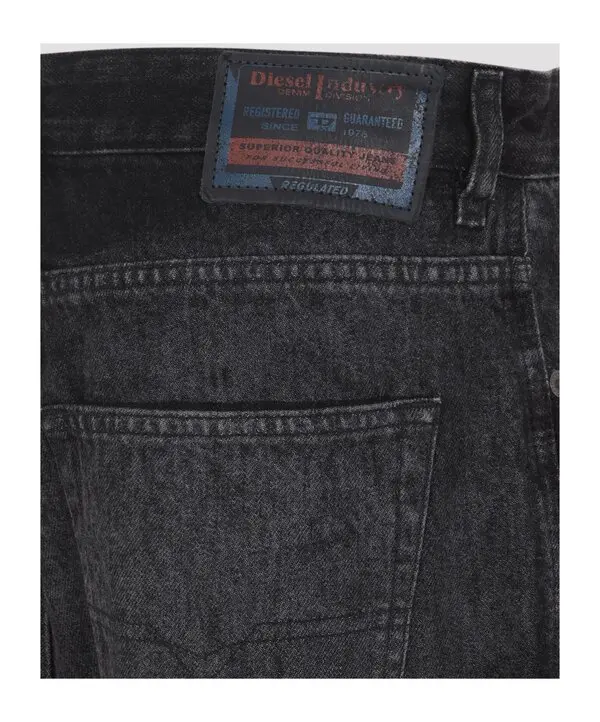 DIESEL® Straight-leg Frayed Hem Jeans