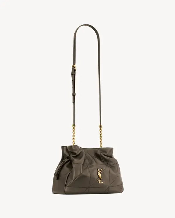 Saint Laurent Jamie Logo Plaque Shoulder Bag - Black