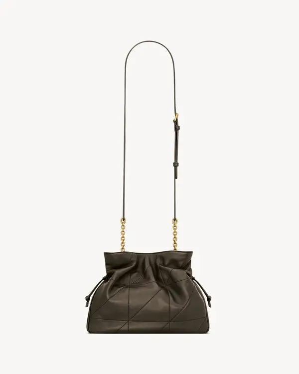 Saint Laurent Jamie Logo Plaque Shoulder Bag - Black