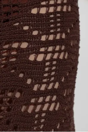 Etro Crochet Effect Halterneck Maxi Dress