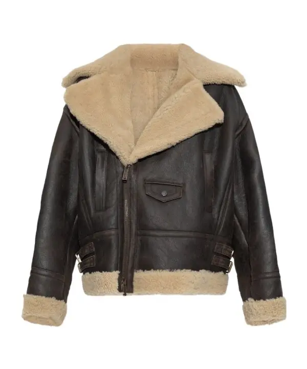 Dsquared2 Zip-up Shearling Jacket