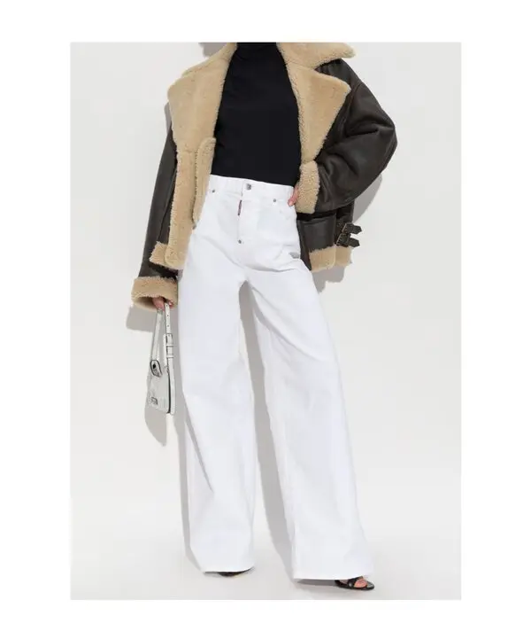 Dsquared2 Zip-up Shearling Jacket