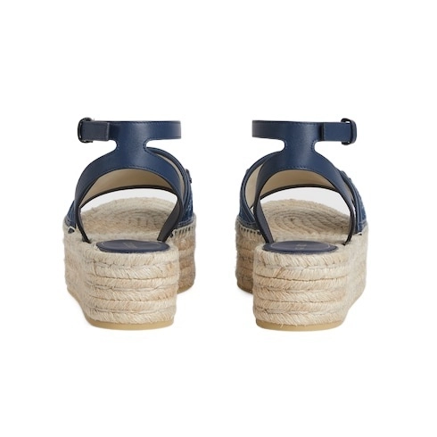Gucci Flatform Espadrille With Horsebit Detail
