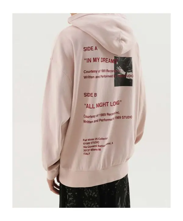 1989 STUDIO Logo Hooded Sweatshirt - Pink