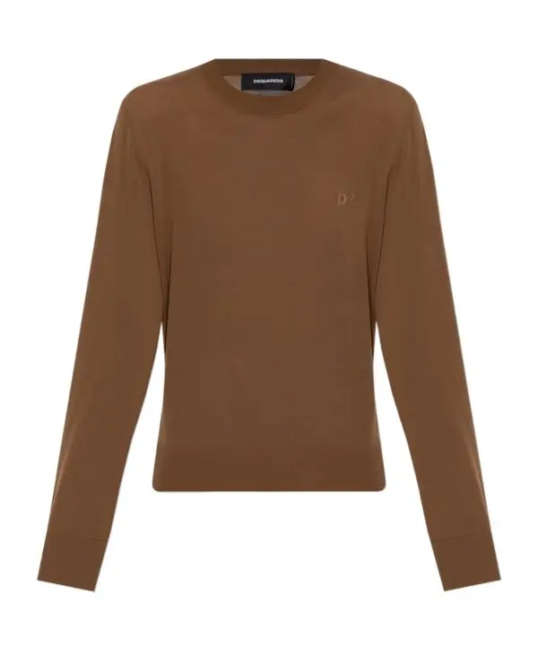 Dsquared2 Long Sleeve Knitted Pullover - Brown