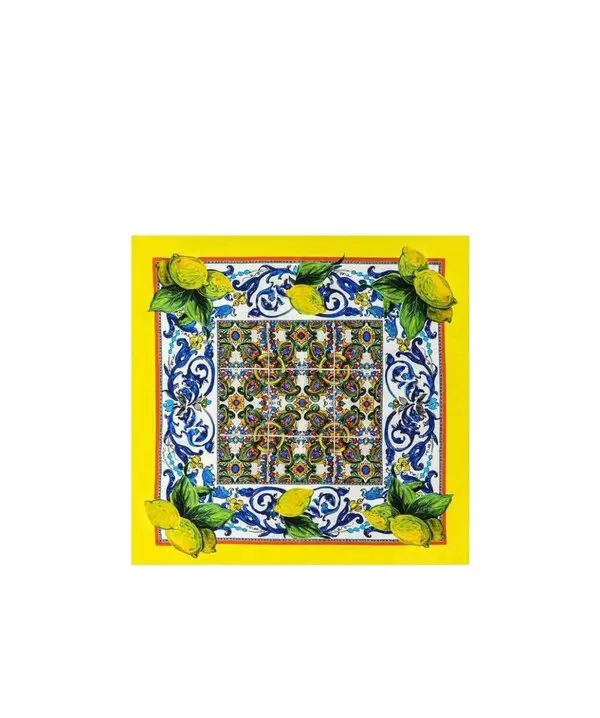 Dolce & Gabbana Printed Silk Scarf - Multicolor