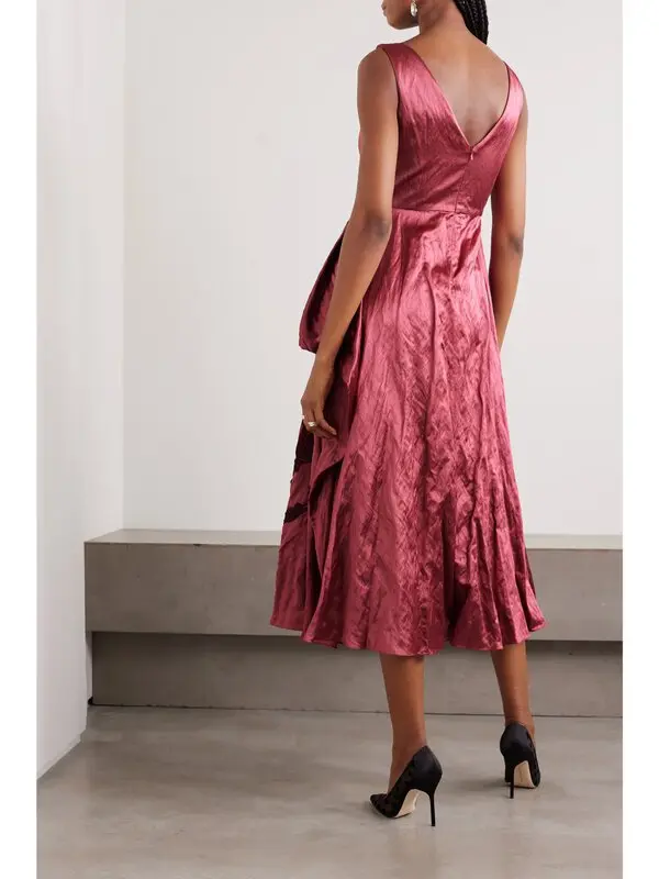 Erdem Appliqué Ruffle Dress