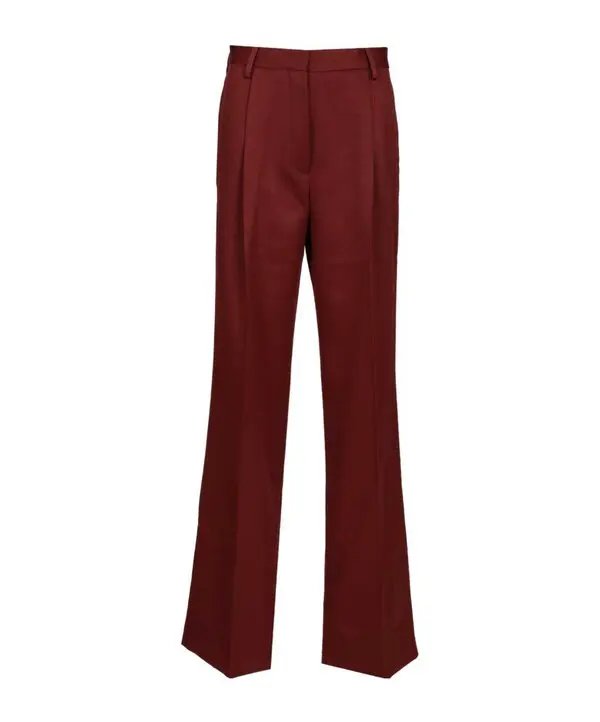 Dries Van Noten Straight-leg Pleated Trousers - Brown
