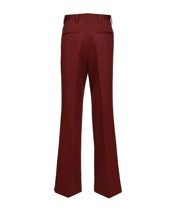 Dries Van Noten Straight-leg Pleated Trousers - Brown