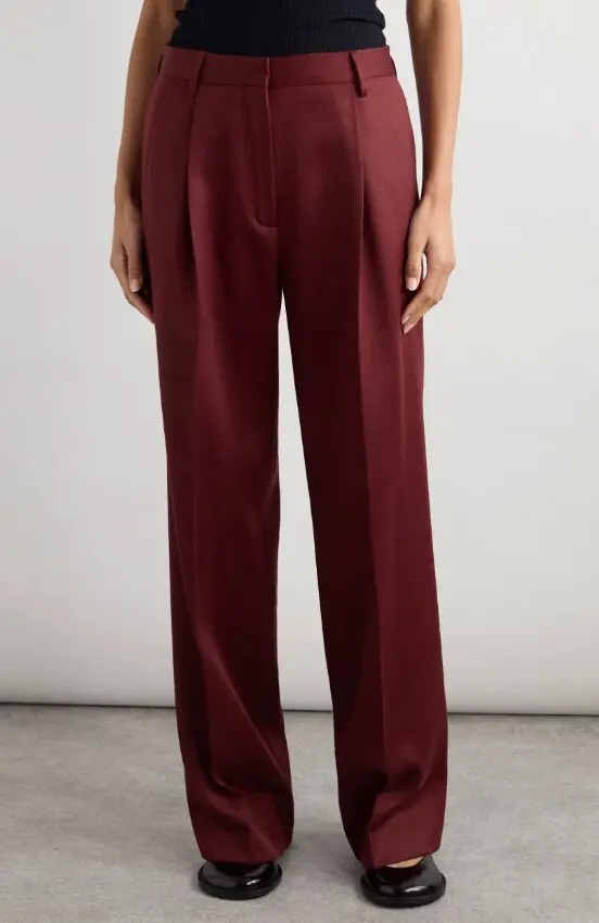 Dries Van Noten Straight-leg Pleated Trousers - Brown