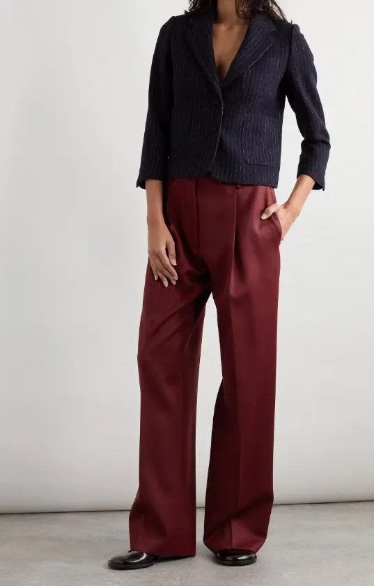 Dries Van Noten Straight-leg Pleated Trousers - Brown