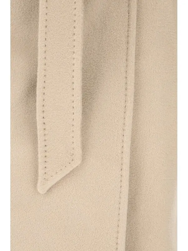 Max Mara Belted Lapel Collar Coat