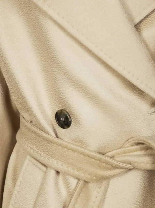 Max Mara Belted Lapel Collar Coat