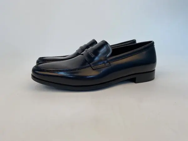 Giorgio Armani Logo Loafers