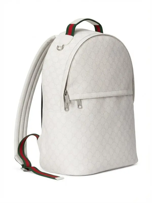 Gucci Gg Monogram Backpack - White