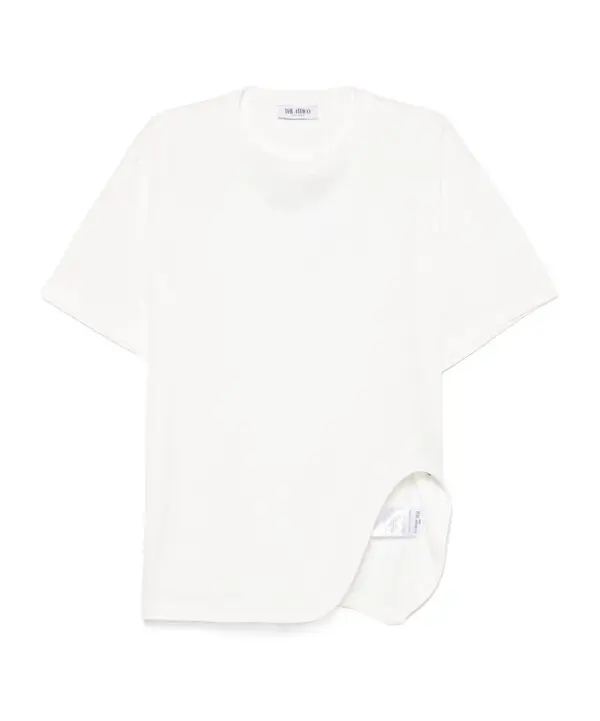 Attico Logo Embroidered Oversized Jersey T-shirt - White
