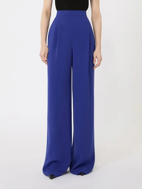 Max Mara Wide Leg Trousers - Blue