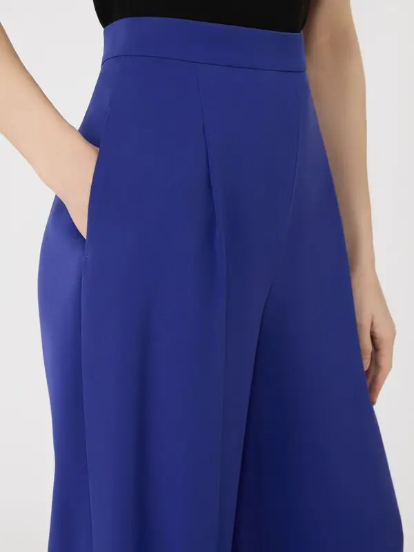 Max Mara Wide Leg Trousers - Blue