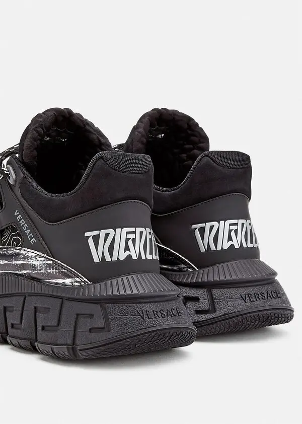 Versace Trigreca Lace-up Sneakers - Black