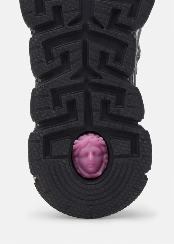 Versace Trigreca Lace-up Sneakers - Black
