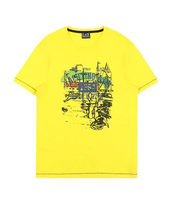 EA7 Round Collar Logo T-shirt