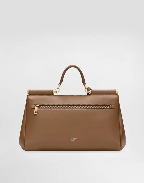 Dolce & Gabbana Sicily Foldover Top Tote Bag - Brown