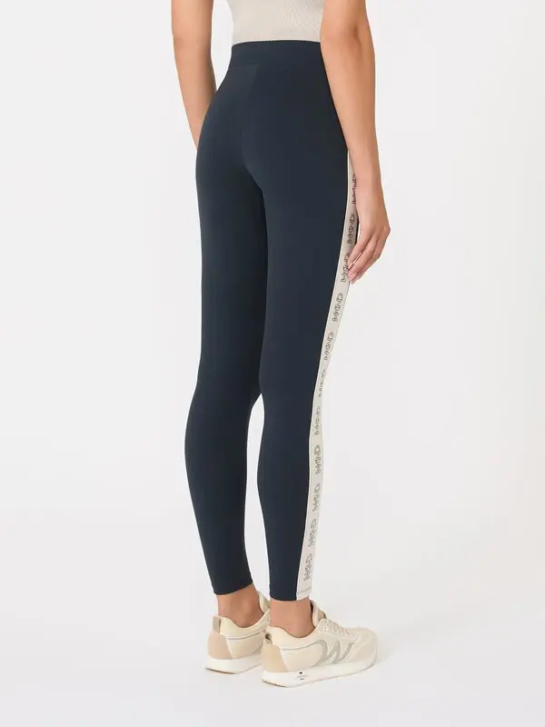 Max Mara Technical Jersey Leggings - Blue