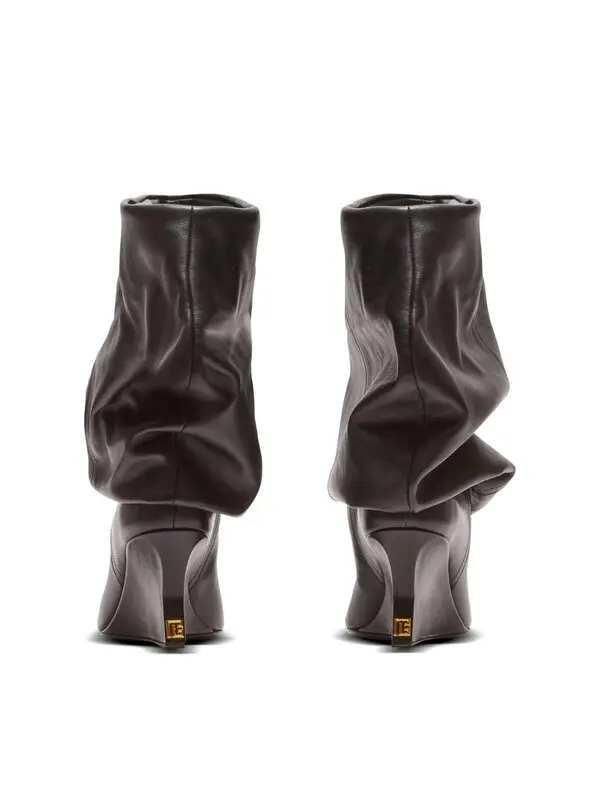 Balmain Wedge Ankle Boots - Black
