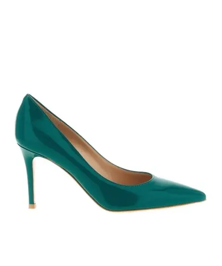 GIANVITO ROSSI Pointed-toe Stiletto Pumps - Green