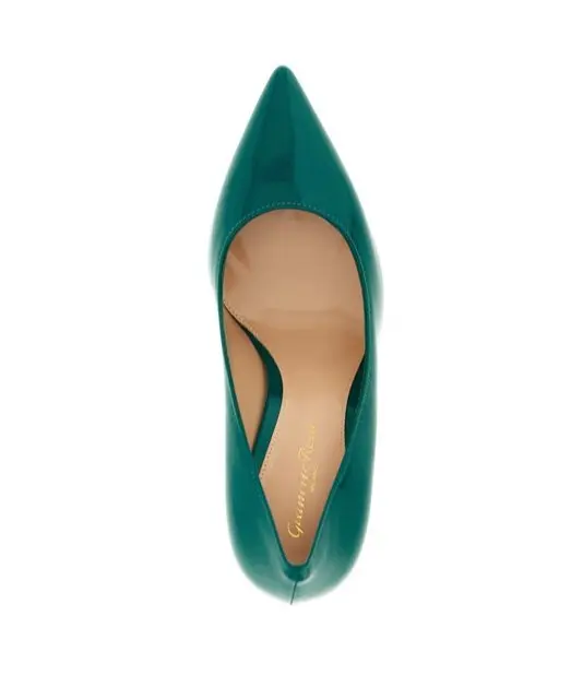 GIANVITO ROSSI Pointed-toe Stiletto Pumps - Green