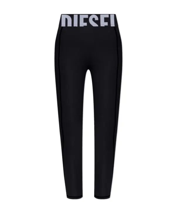 DIESEL® Adeline D Pop Logo Performance Trousers - Black