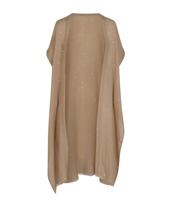 Peserico Sequined Open-front Jacket - Brown