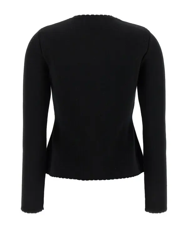 Moschino Chain Detail Merino Wool Cardigan