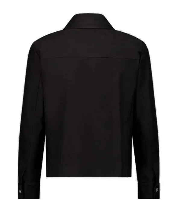 FERRAGAMO Zip-up Jacket With Logo Plaque