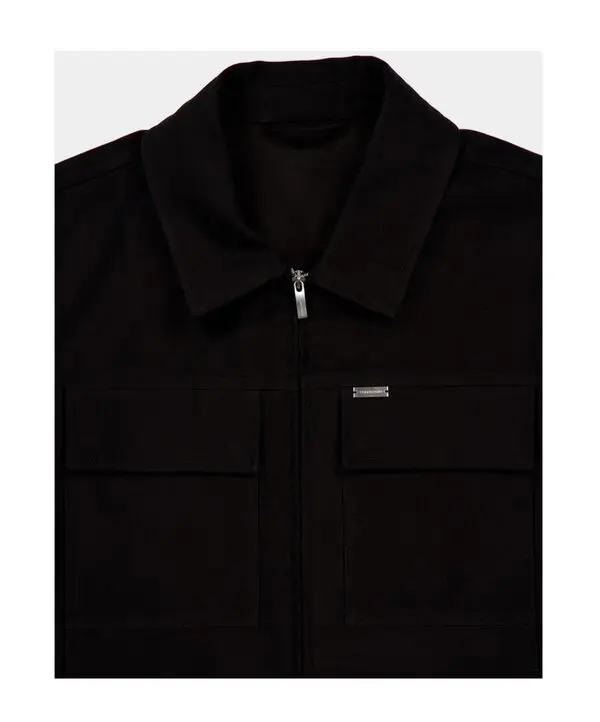 FERRAGAMO Zip-up Jacket With Logo Plaque