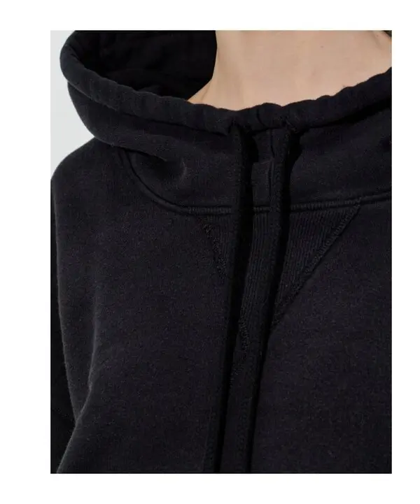 R13 Cropped Cotton Hoodie With Drawstring