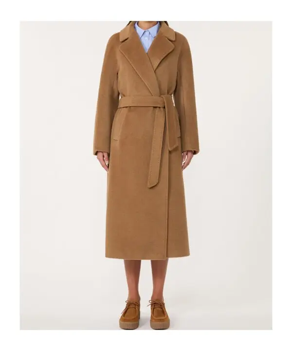 Max Mara Tempera Belted Long-sleeved Coat