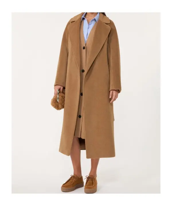 Max Mara Tempera Belted Long-sleeved Coat