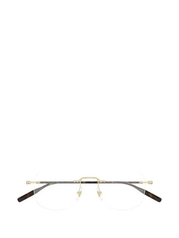 Montblanc Eyewear Rectangle Frame Glasses - White